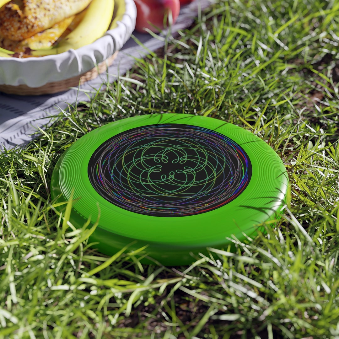 Colorful Frisbee Sacred Geometry Themed Gift for Hippies Festival Gear ...