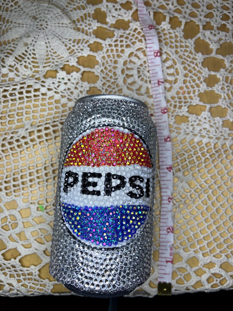 Handmade Rhinestone Diet Pepsi Can | Full Size Bedazzled Bling Soda Can ...
