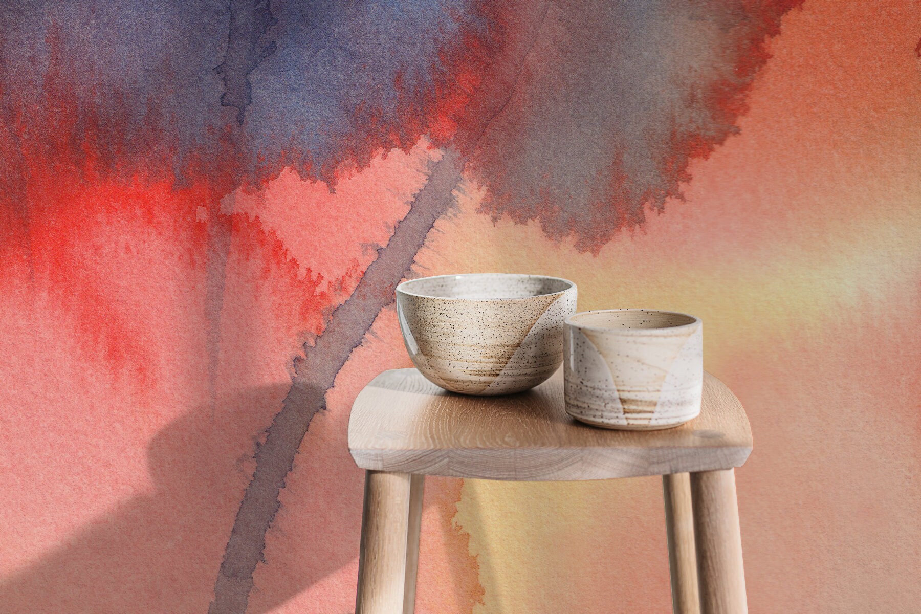 Watercolor Mural Fresh Spring Flower Watercolor Wall Mural - Etsy