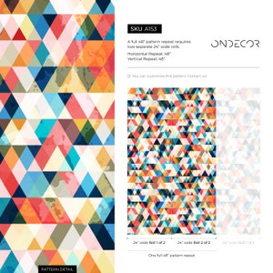 Geometric Wallpaper, Triangle Wallpaper, Watercolor Wallpaper, Triangle ...