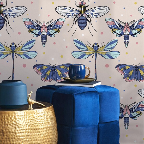 Insect Wallpaper - Etsy