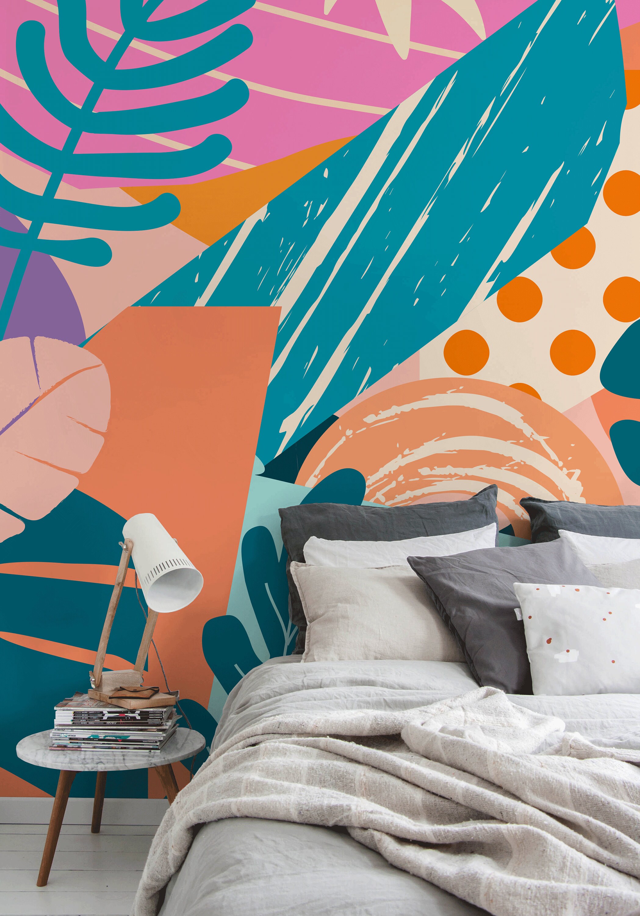 Removable Wallpaper Abstract Wall Mural Temporary Wallpaper - Etsy