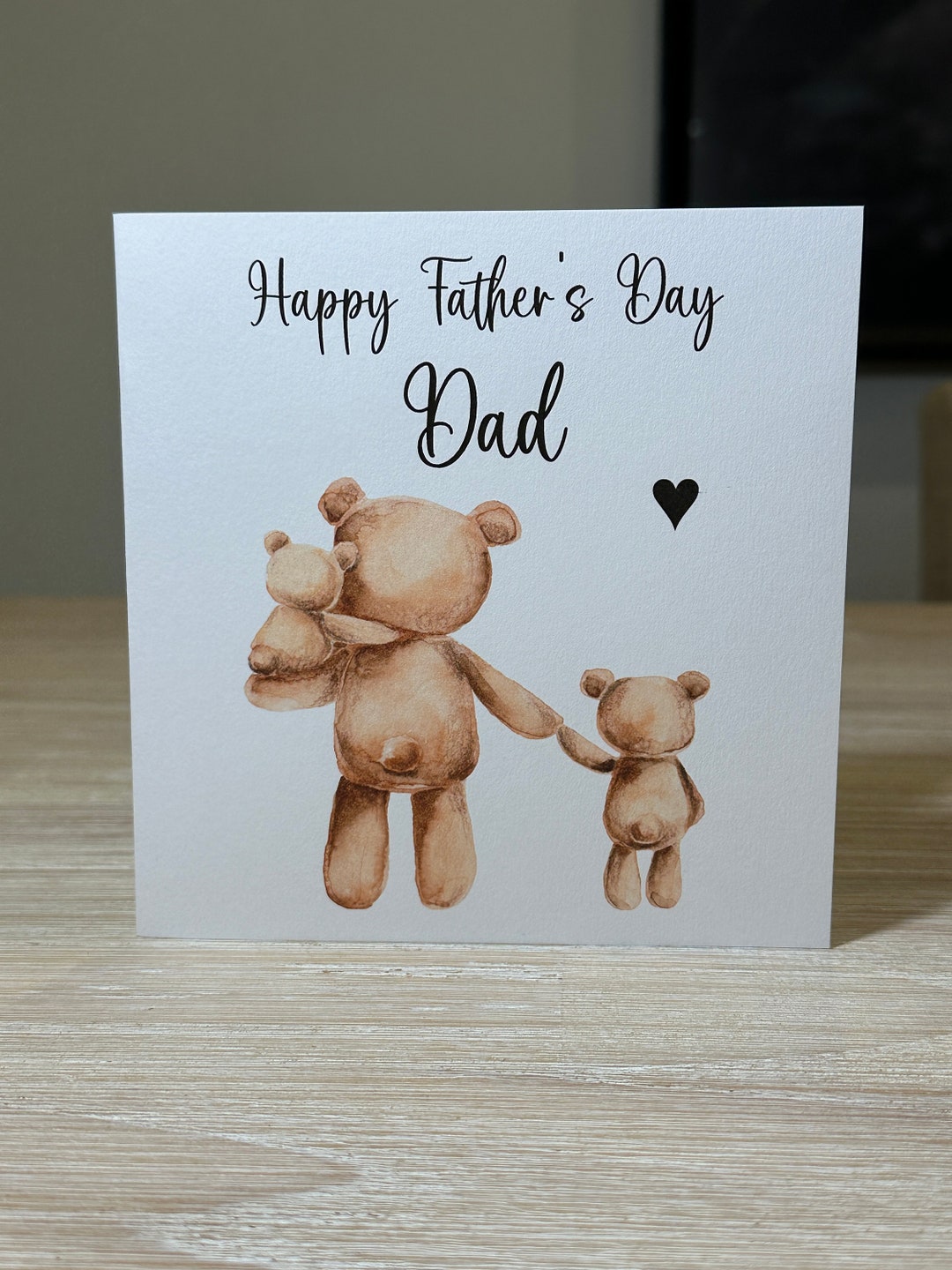 Father’s Day Card, Fathers Day Card, Teddy Bear Fathers Day Card, Daddy ...