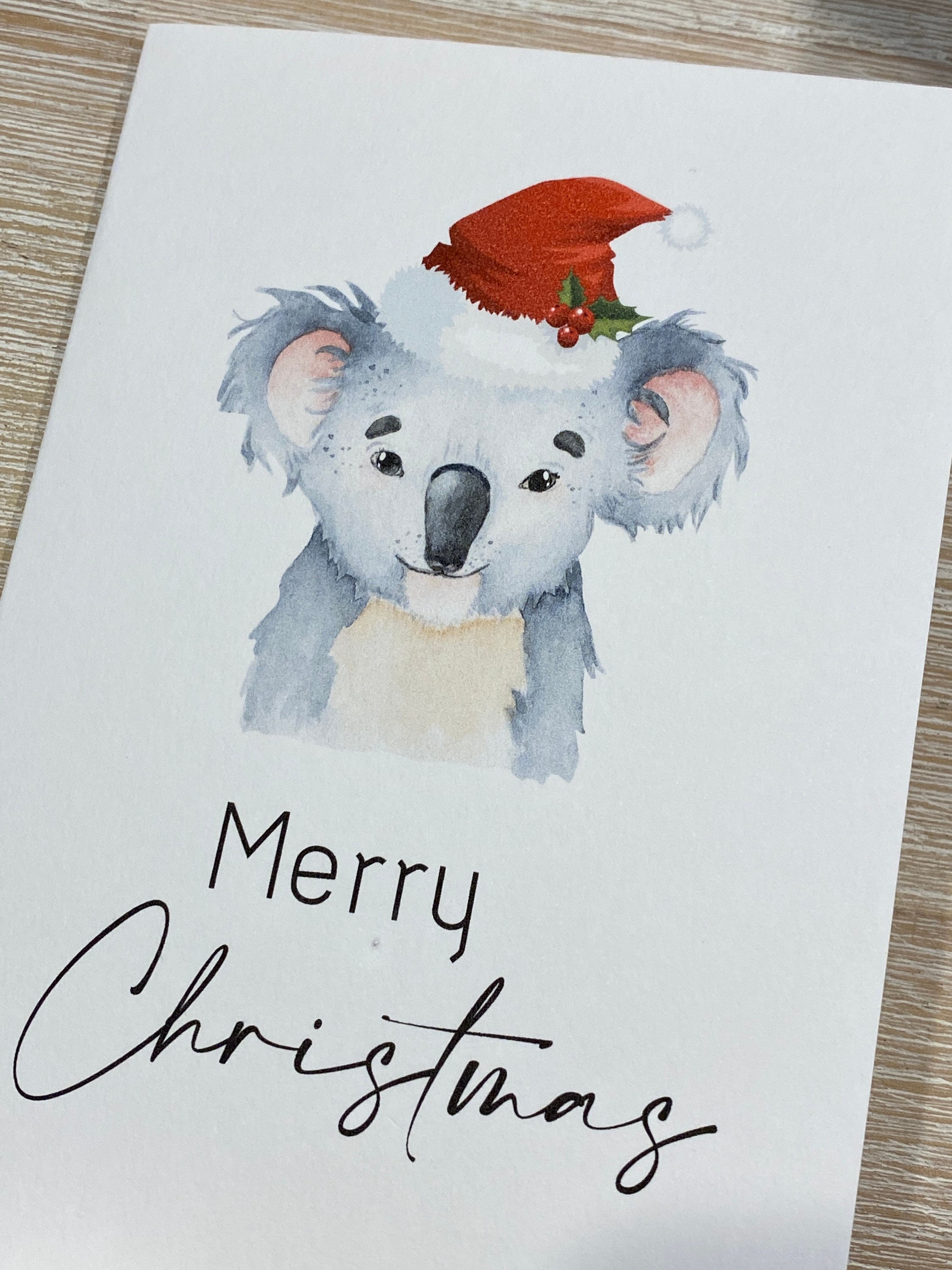 Australian Koala Christmas cards pack of 10 | Etsy