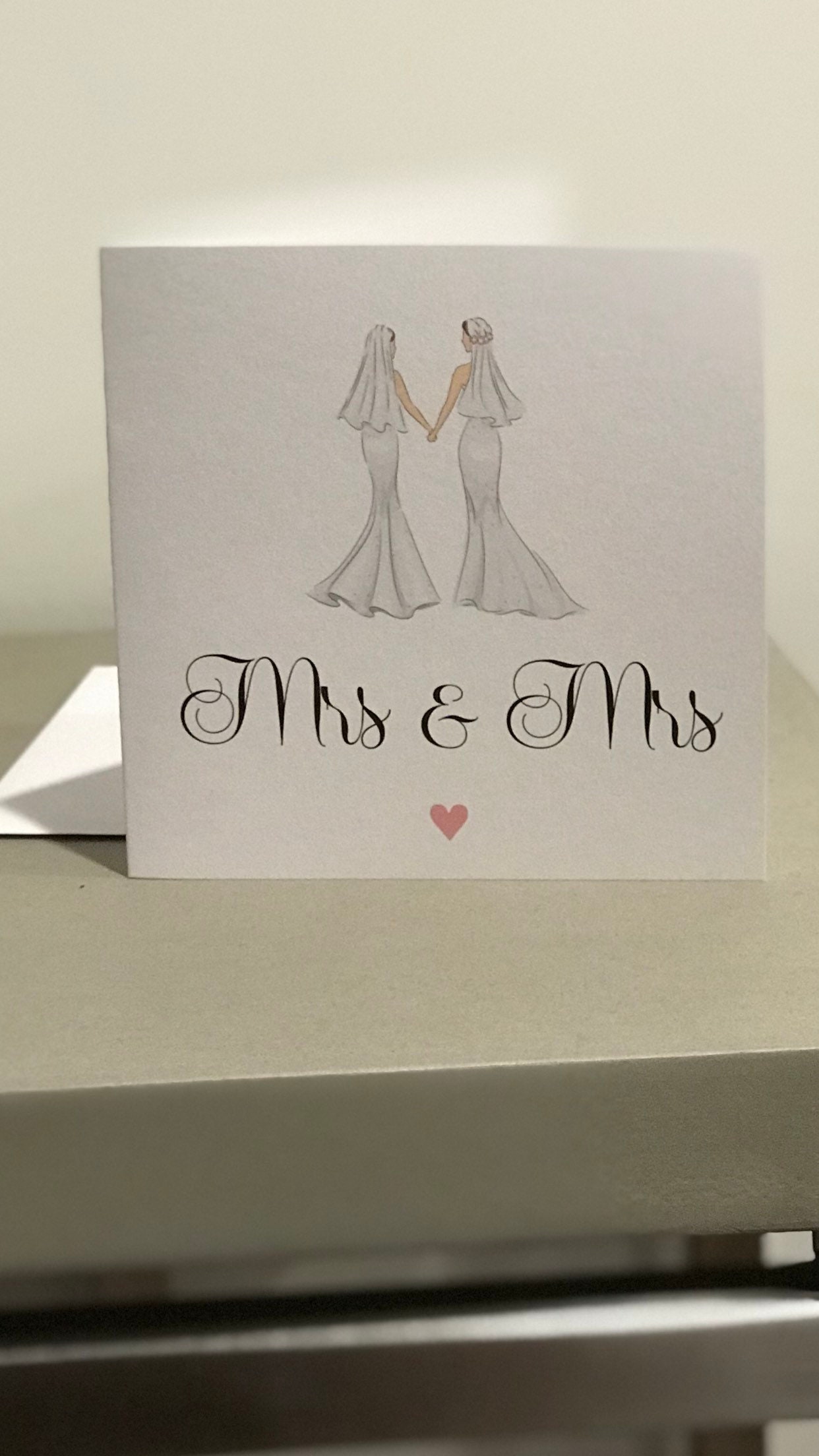 Same Sex Wedding Card Etsy