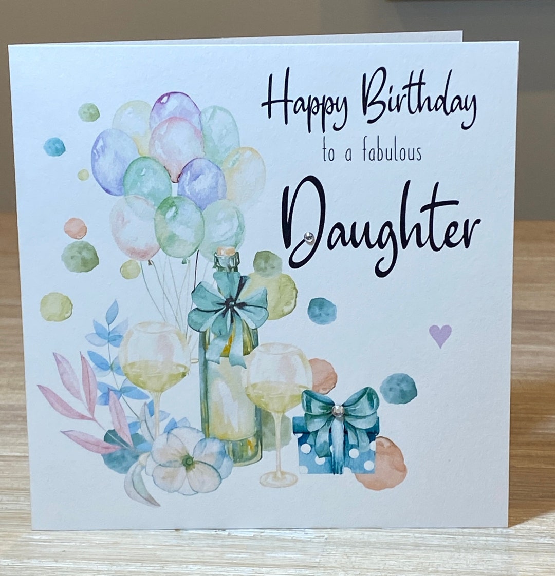 Daughter Birthday Card, Card for Daughter, Personalised Daughter ...