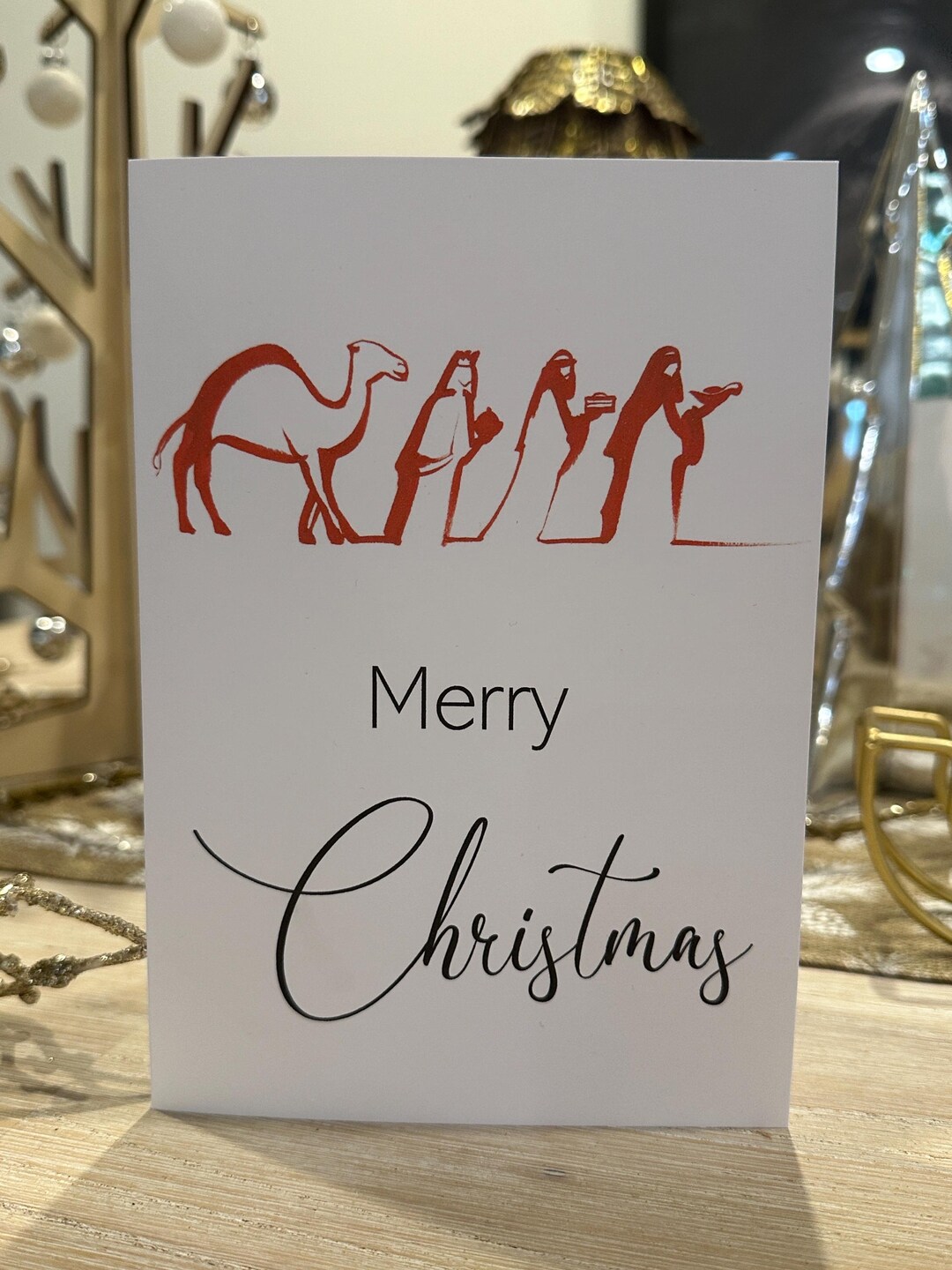 Nativity Christmas Card , 7x5 Inch Christmas Card, Wise Men Christmas ...