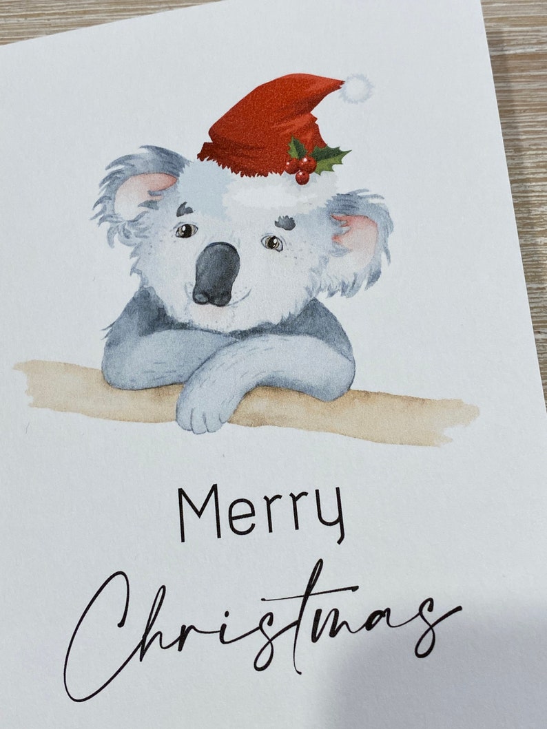 Australian Koala Christmas cards pack of 10 | Etsy