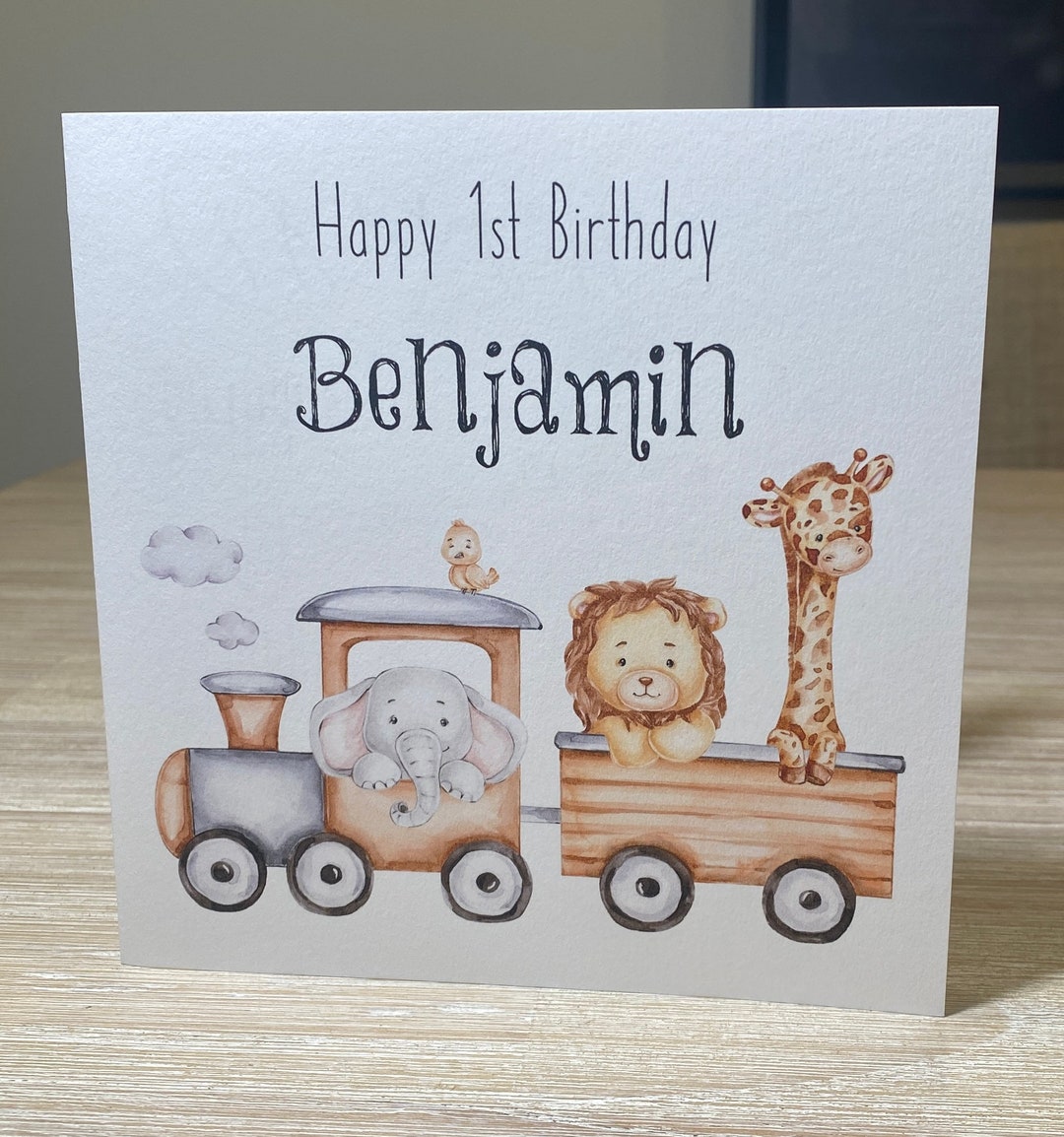 Personalised 1st Birthday Card, Card for Boys 1st Birthday, First ...