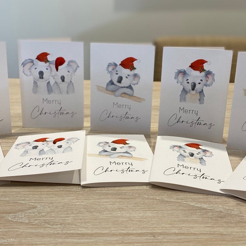 Australian Christmas Card Pack Aussie Christmas Cards Set of - Etsy ...