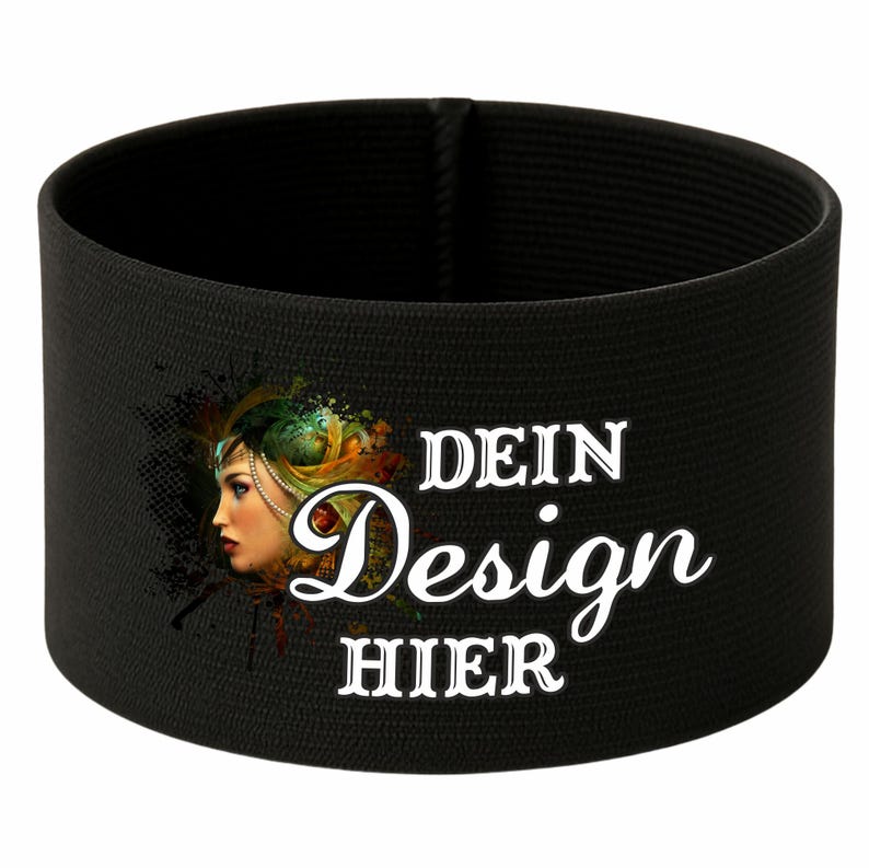 Personalized Elastic Armband, 10 Cm High | Custom Print (name/logo ...