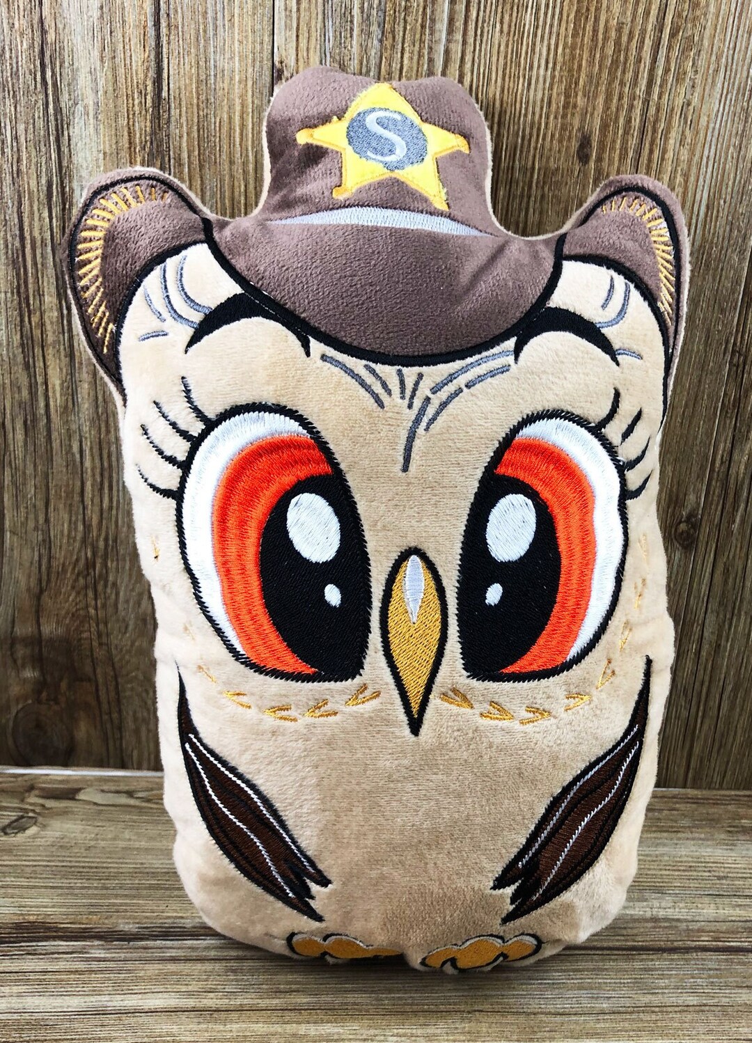 Embroidery File ITH Owl Cowboy for Frame 2030 Cm - Etsy