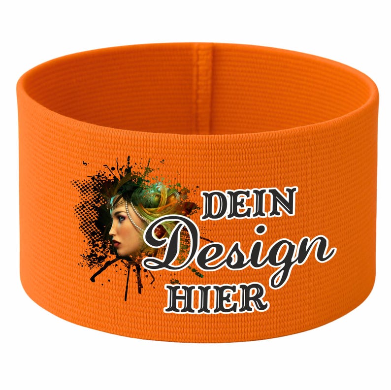 Personalized Elastic Armband, 10 Cm High | Custom Print (name/logo ...