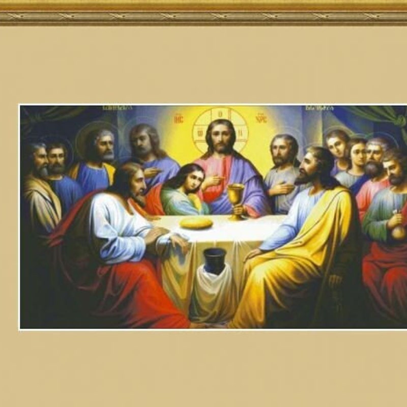 Last Supper Cross Stitch - Etsy