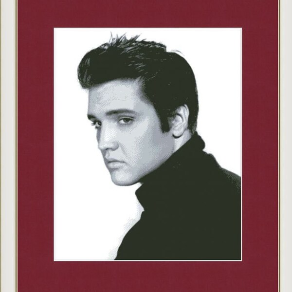 Elvis Cross Stitch - Etsy