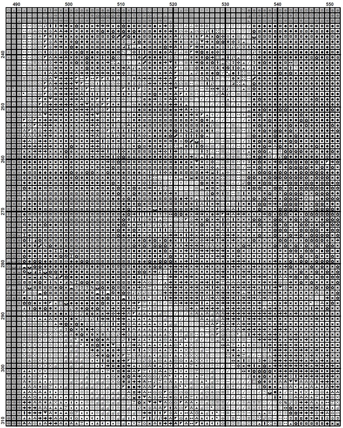 Eternals PDF . Counted Cross Stitch . Pattern . Chart . Digital Design ...