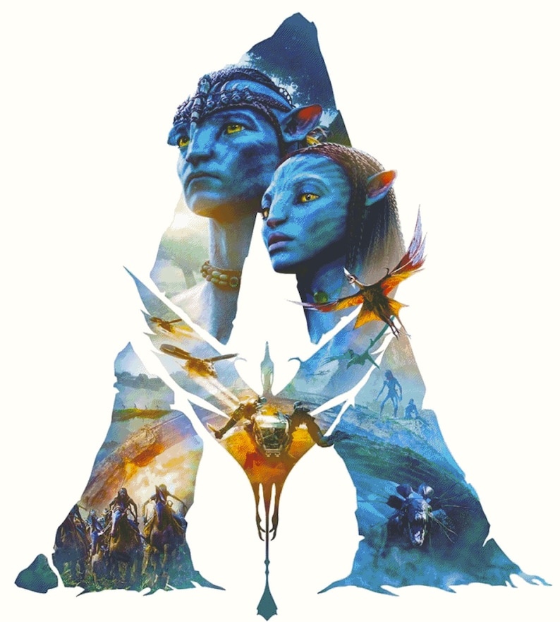 Avatar PDF . Counted Cross Stitch Pattern . Digital Chart . Instant ...