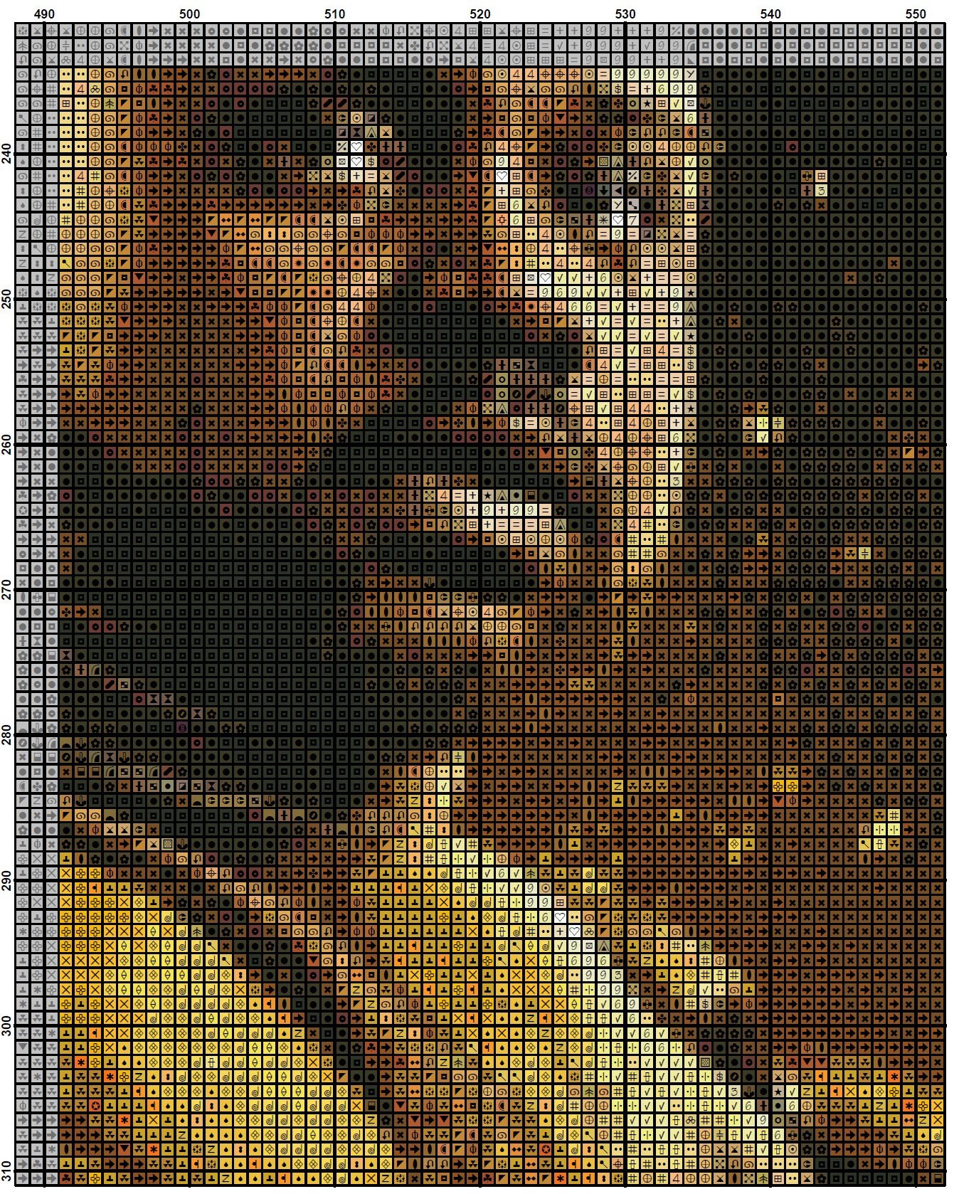 Eternals PDF . Counted Cross Stitch . Pattern . Chart . Digital Design ...