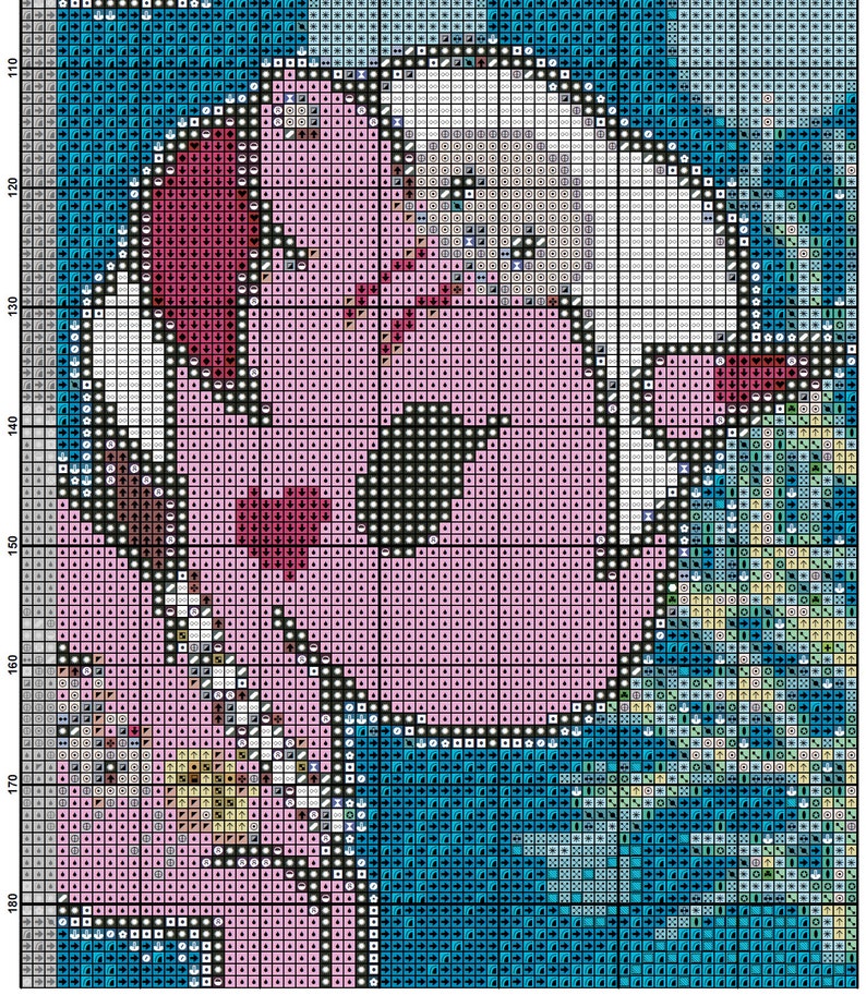 Tokidoki PDF . Counted Cross Stitch Pattern . Digital Design - Etsy