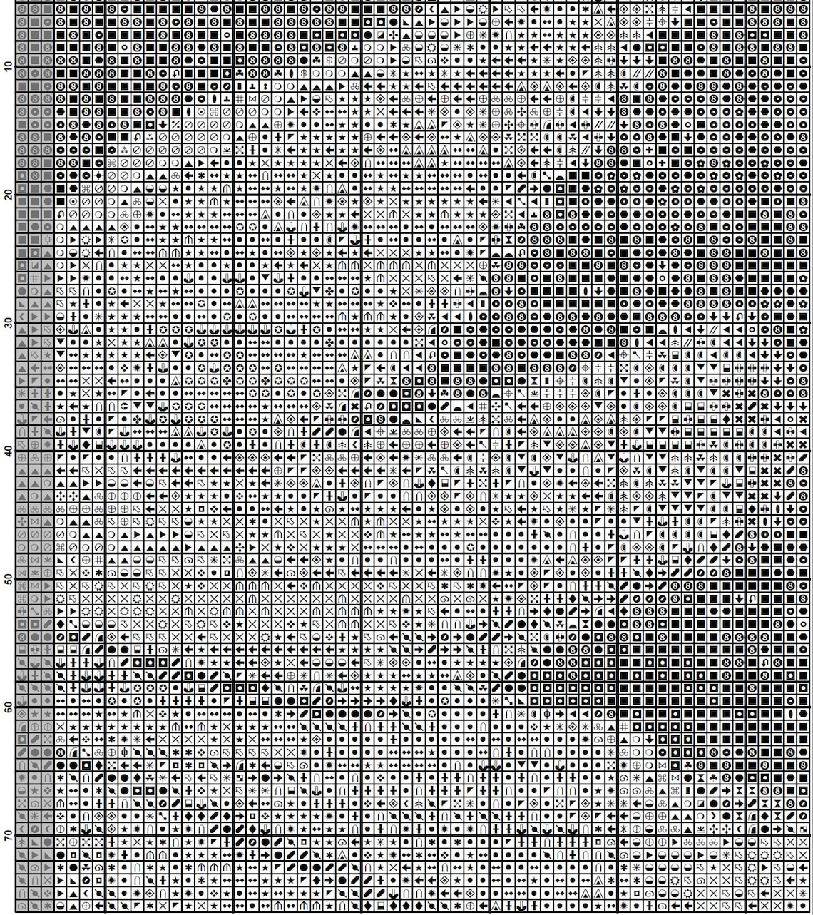 Nativity - PDF . Counted Cross Stitch . Pattern . Chart . Digital ...