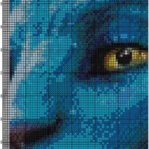 Avatar - PDF . Counted Cross Stitch Pattern . Digital Chart . Instant ...