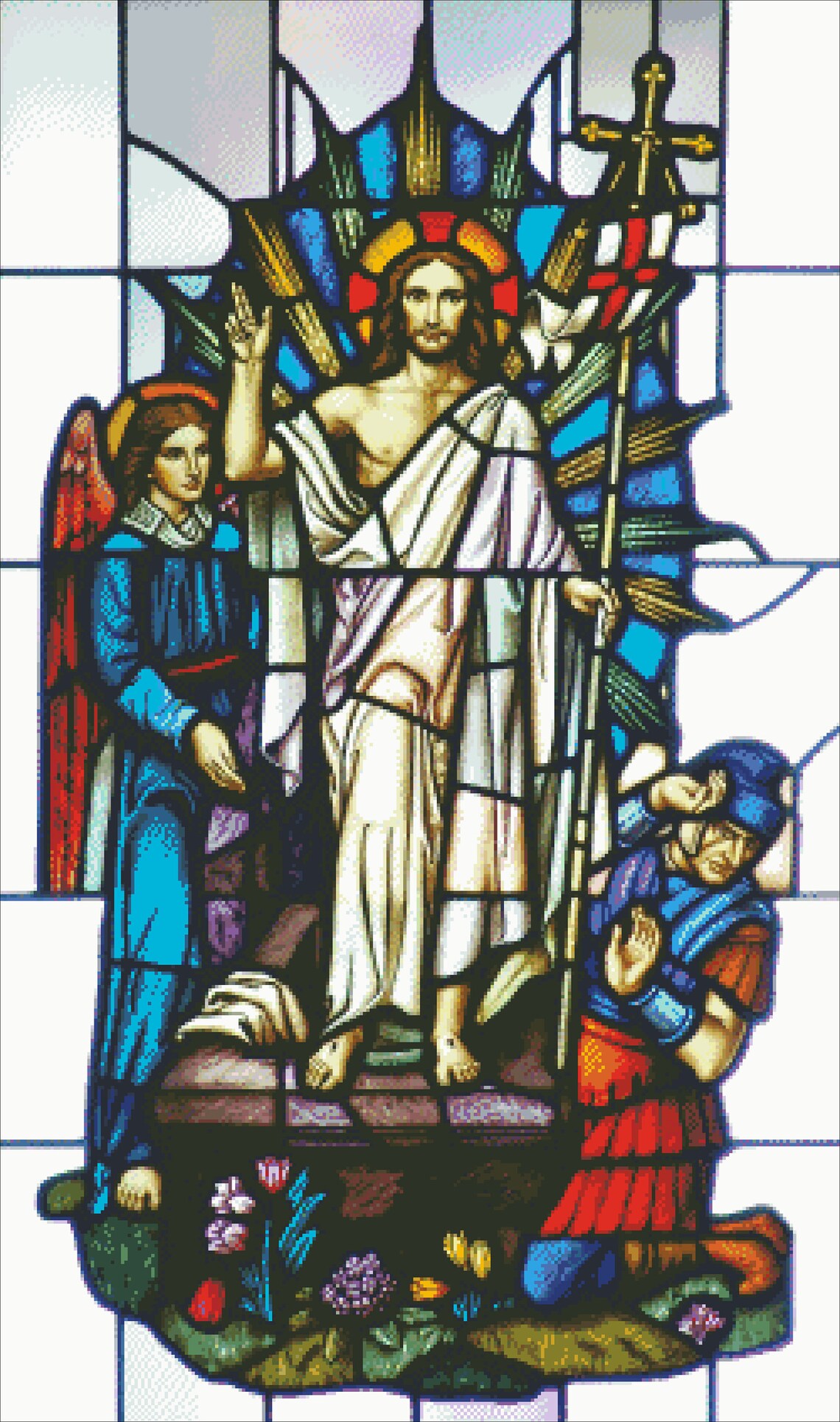 Resurrection - PDF . Counted Cross Stitch Pattern . Digital Design ...