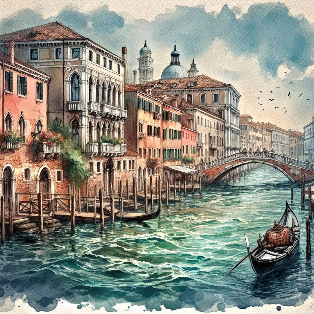 Venice - Counted Cross Stitch Pattern . Digital Design . Instant ...