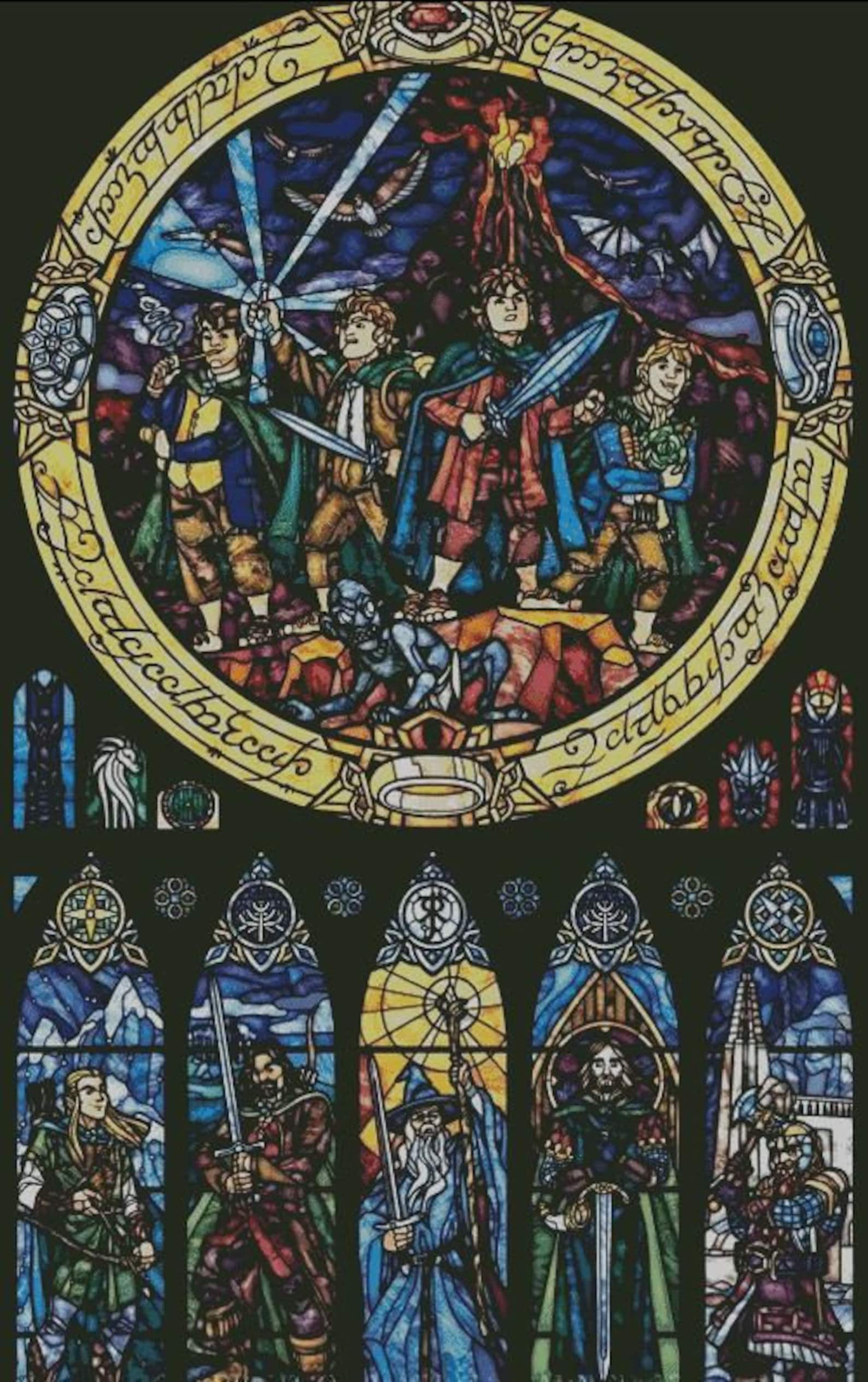 LOTR PDF . Counted Cross Stitch . Pattern . Digital Design . Instant ...