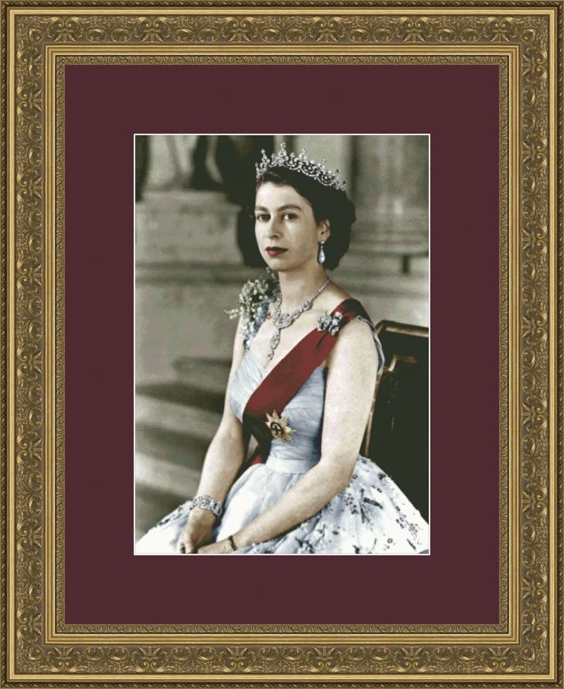 Queen Elizabeth II PDF Chart. Counted Cross Stitch Pattern . - Etsy
