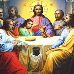 The Last Supper - PDF . Counted Cross Stitch Pattern . Digital Design ...