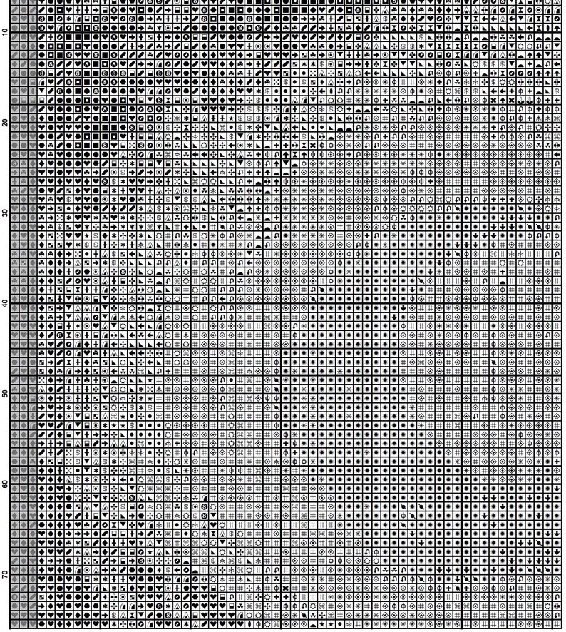 Starry Night PDF . Counted Cross Stitch Pattern . Digital - Etsy