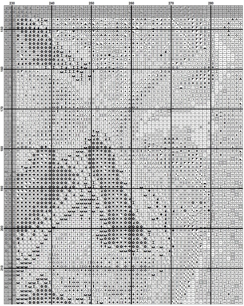 Mermaid PDF . Counted Cross Stitch Pattern . Digital Design . Instant ...