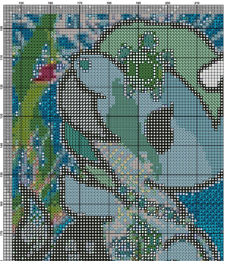 Tokidoki - PDF . Counted Cross Stitch Pattern . Digital Design ...