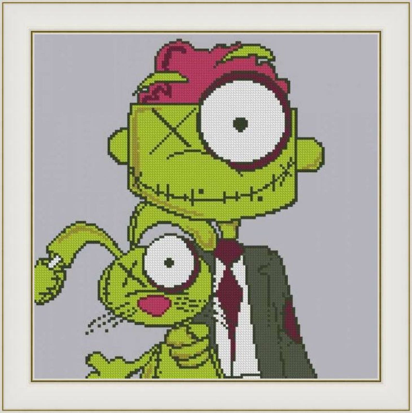 Zombie PDF Cross Stitch Pattern - Etsy Israel