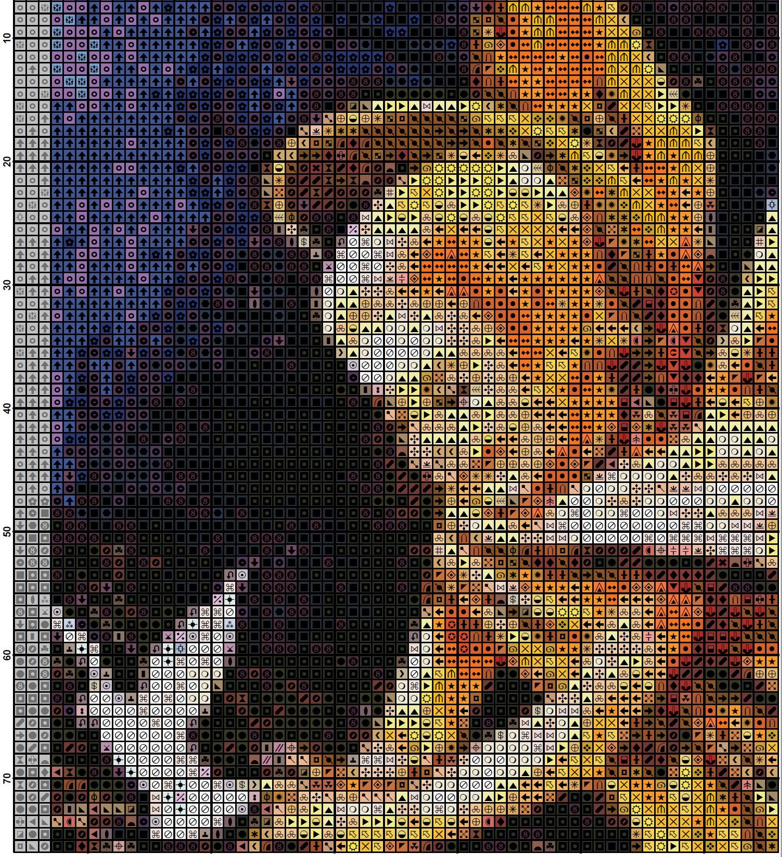 Nativity - PDF . Counted Cross Stitch . Pattern . Chart . Digital ...