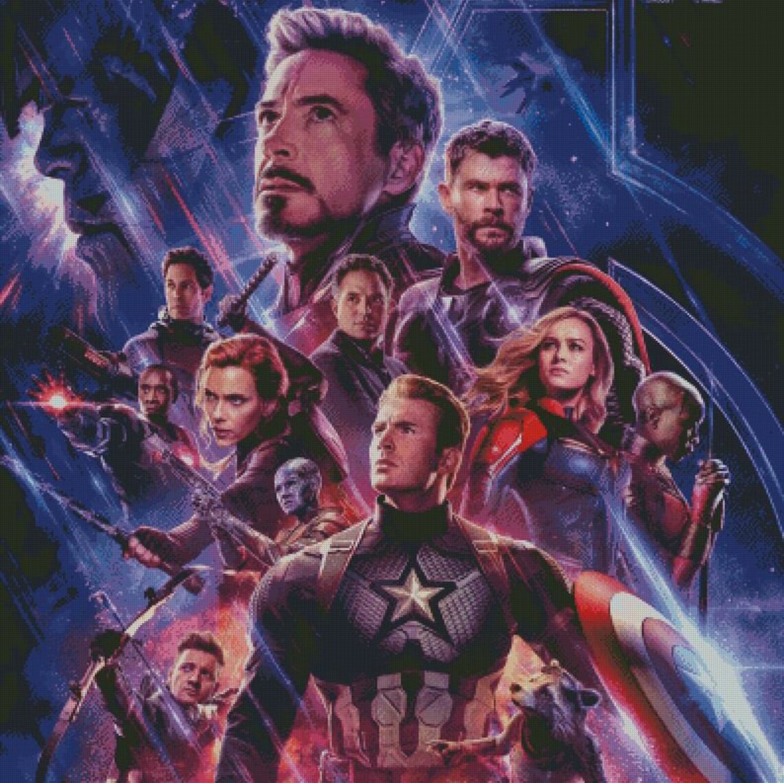 Avengers . Endgame . PDF . Counted Cross Stitch Pattern . 2 Versions ...
