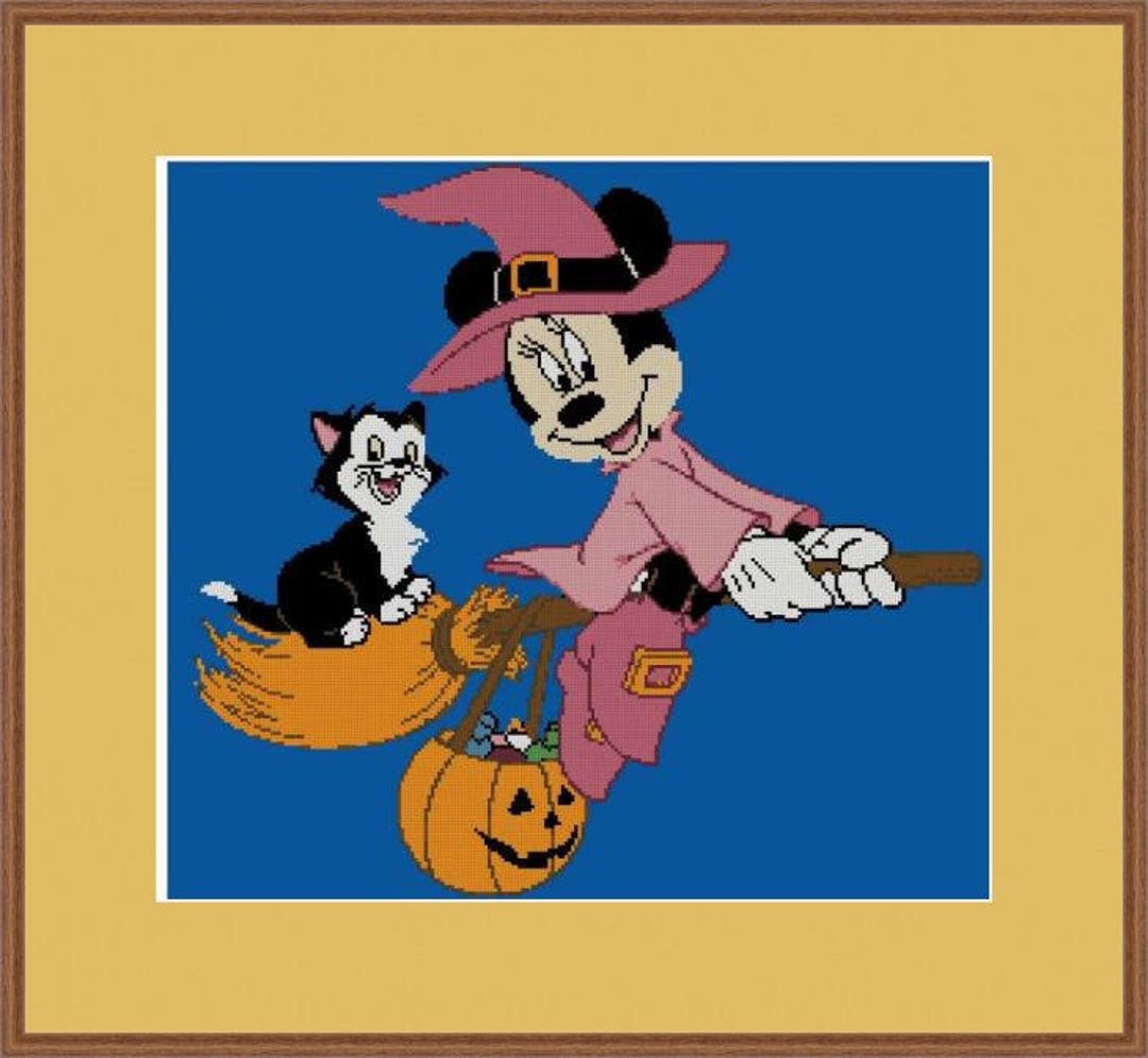 Minnie Halloween . PDF . Counted Cross Stitch Pattern . Digital Design ...