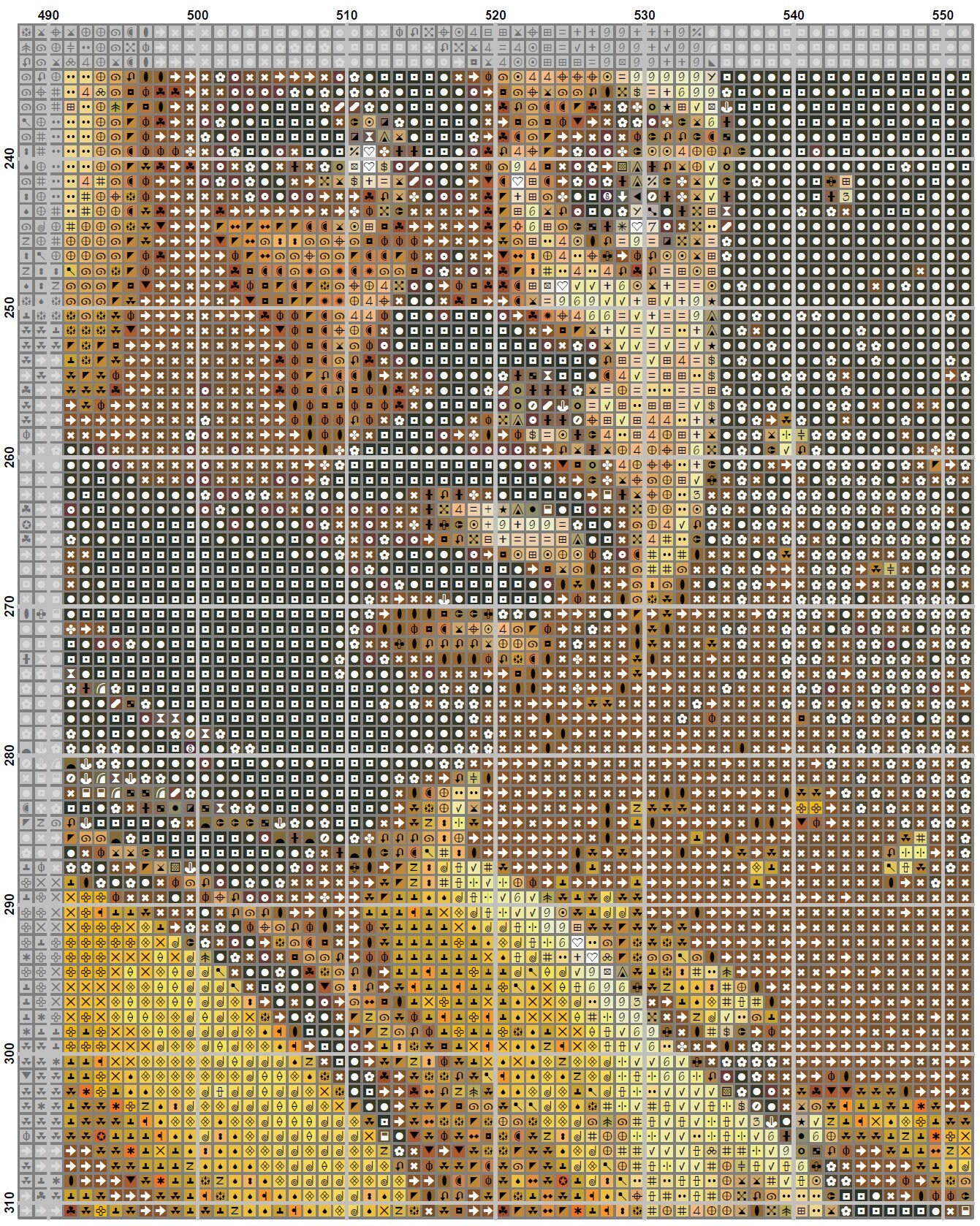 Eternals PDF . Counted Cross Stitch . Pattern . Chart . Digital Design ...