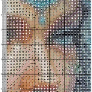 Mermaid - PDF . Counted Cross Stitch Pattern . Digital Design . Instant ...