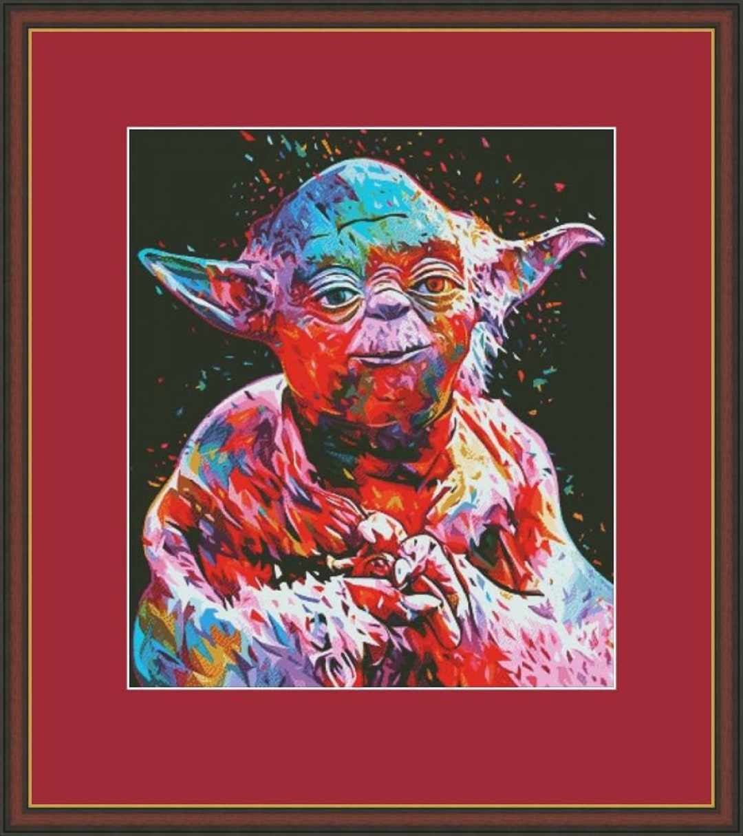 Yoda - PDF . Counted Cross Stitch . Pattern . Digital Design . Instant ...