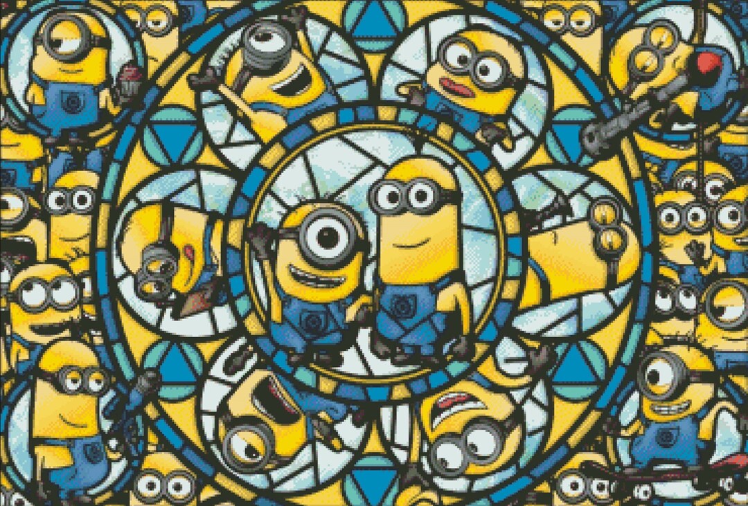 Minions PDF . Counted Cross Stitch Pattern . Digital Design . Instant ...
