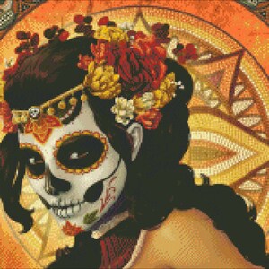 Dia De Los Muertos - Day of the Dead - Sugar Scull - PDF . Counted ...