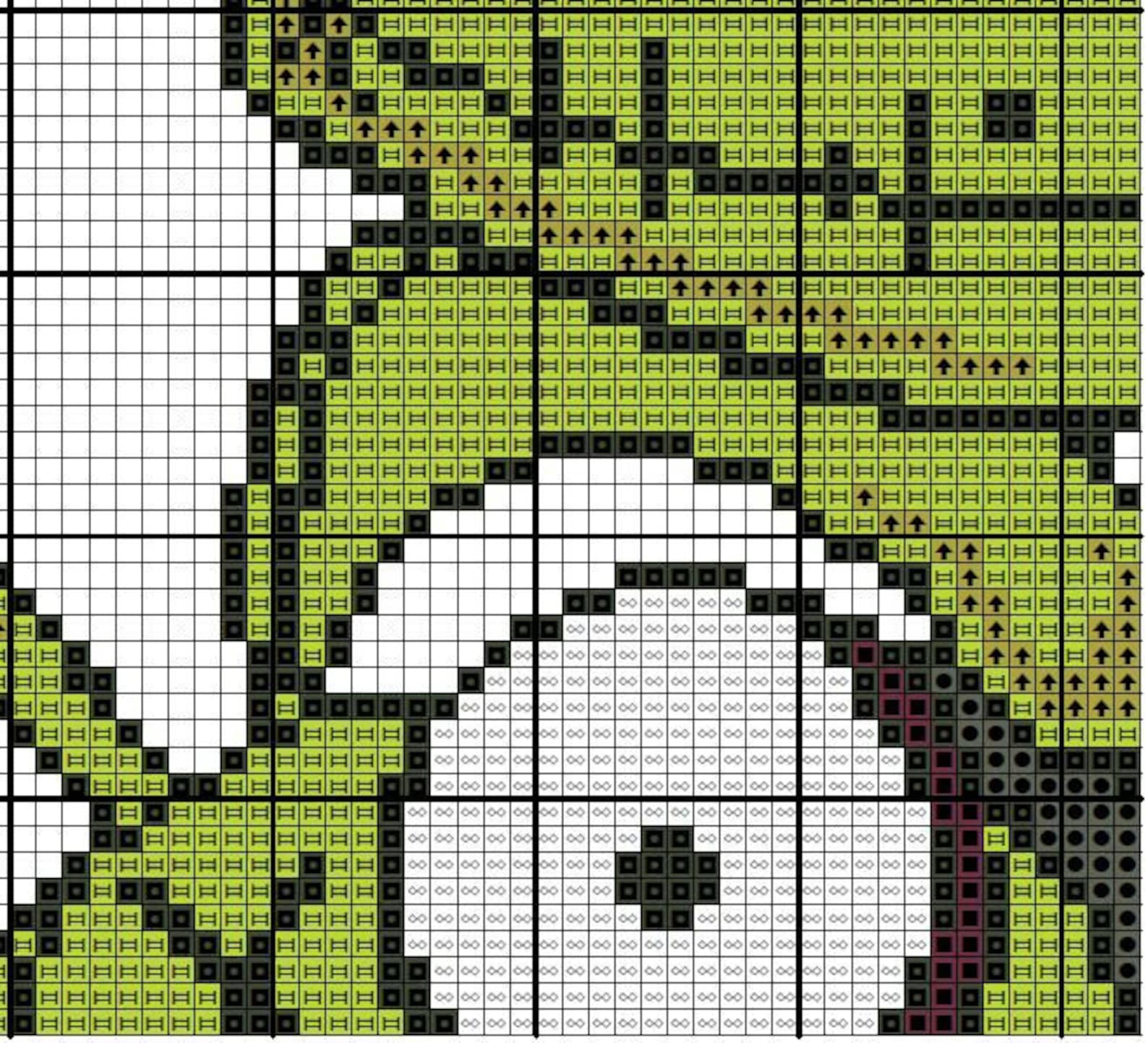 Zombie PDF Cross Stitch Pattern - Etsy