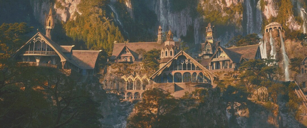 Rivendell - PDF . Counted Cross Stitch Pattern . Digital Design ...