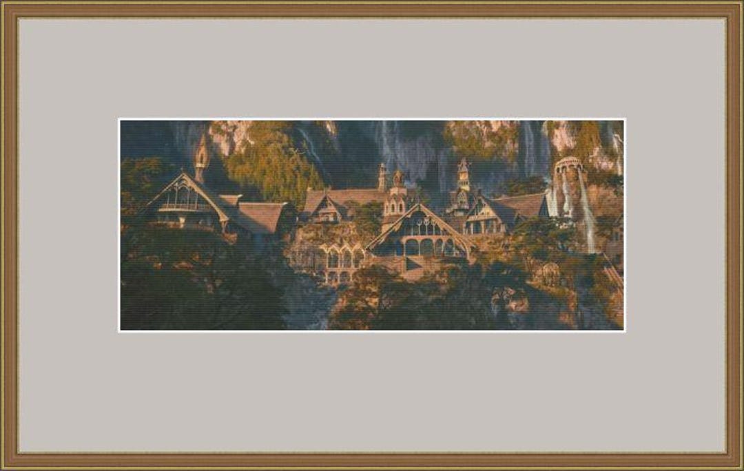Rivendell PDF . Counted Cross Stitch Pattern . Digital Design . Instant ...