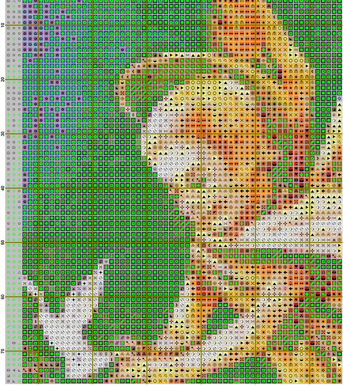 Nativity - PDF . Counted Cross Stitch . Pattern . Chart . Digital ...