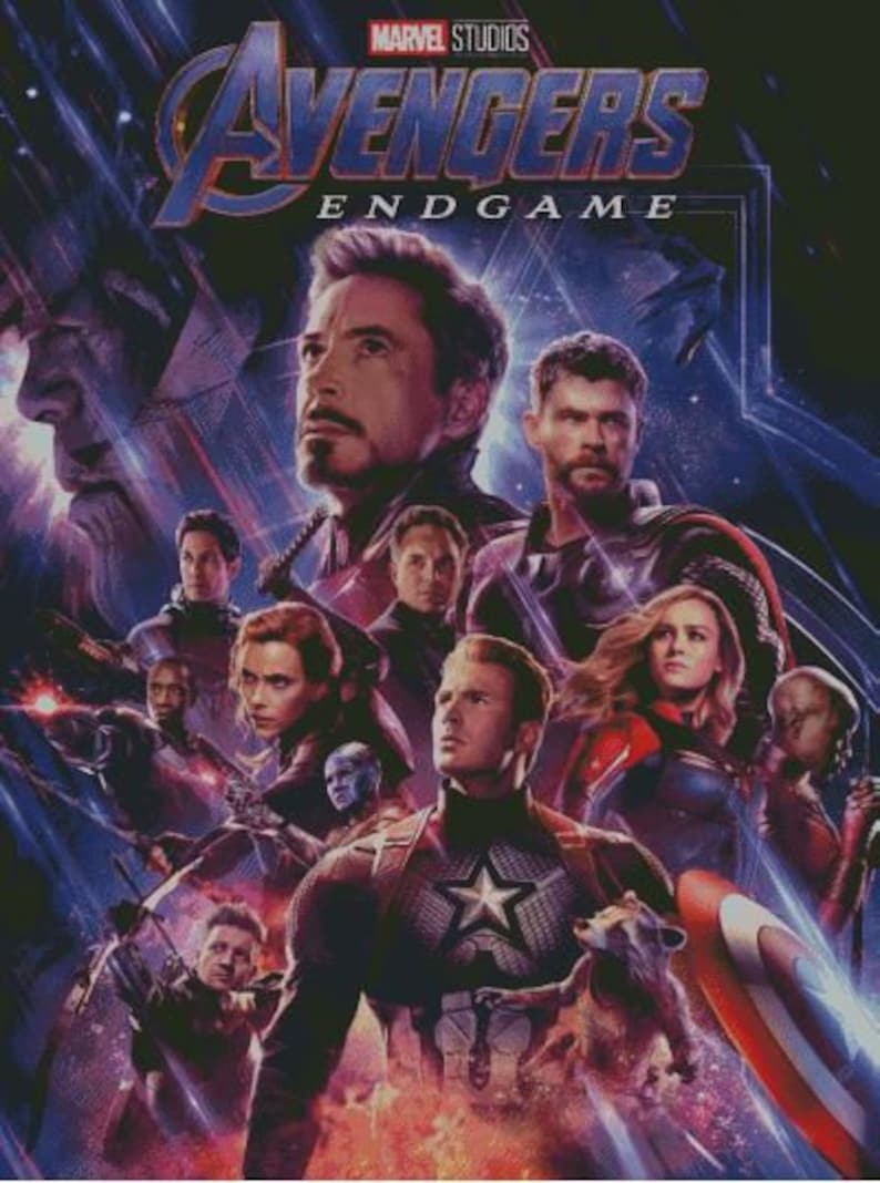 Avengers . Endgame . PDF . Counted Cross Stitch Pattern . 2 - Etsy