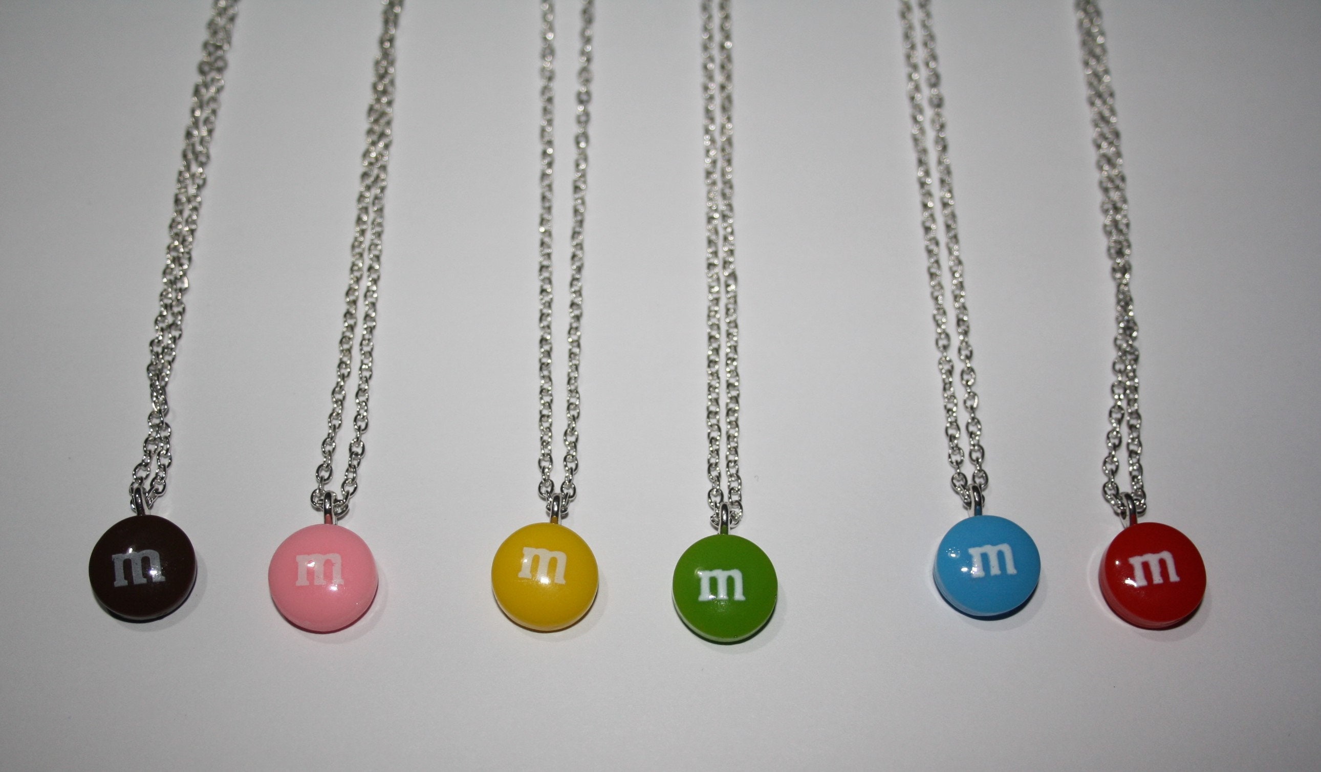 M&M Chocolate Necklace Sweet Candy Inspired Necklaces | Etsy