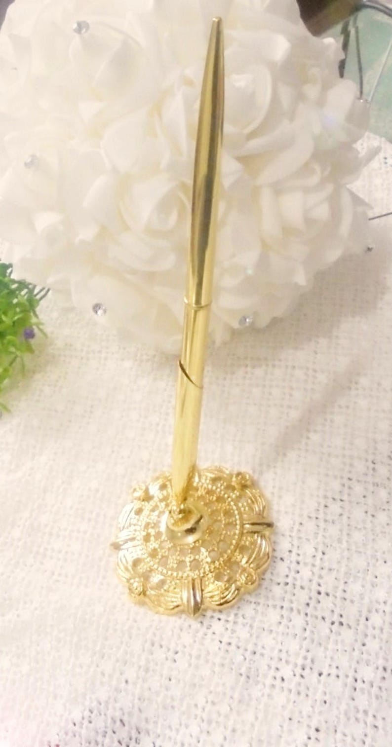 Wedding Pen Wedding Guest Book Pen Gold Guest Book Pen - Etsy