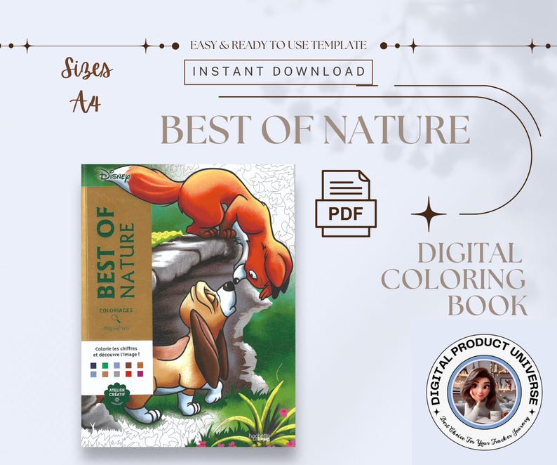 Nature Color by Number Digital Coloring Book | Adult Mystery Coloring ...